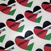 Free Palestine Heart Matte Stickers, Sticker Sheet, Order Stickers ...
