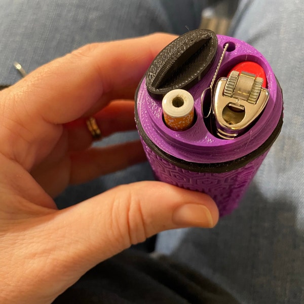 Smokebox One Hitter Hard Keychain Case, Water Resistant Hemp Case, Hard ...