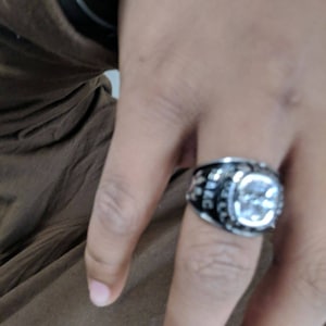 Customized Sterling Silver Womens High School Class Ring Style ...