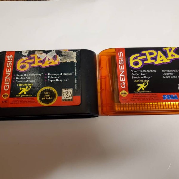 SEGA Cartridge Game Replacement Labels. Replace Your Game Labels With ...