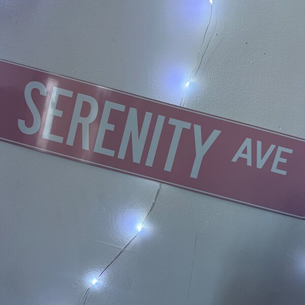 Personalized 4x18 Baby Pink Street Sign ANY TEXT Customized Cute ...