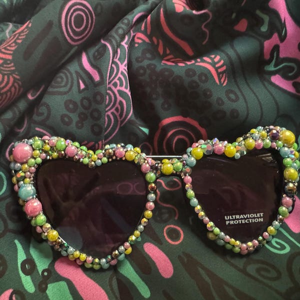 Bling “beach Please” Oversized Square Sunglasses - Etsy