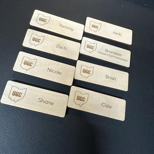 Custom Magnetic Name Badges Personalized Name Badges Engraved Magnetic ...