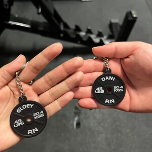 Dumbbell Keychain 3d Printed | Etsy