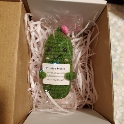 Graduation Positive Pickle and Potato. Handmade Toy, Emotional Support ...