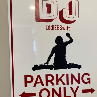 DJ Parking Sign, DJ Gift for DJ Sign, Disc Jockey Sign, Disc Jockey ...