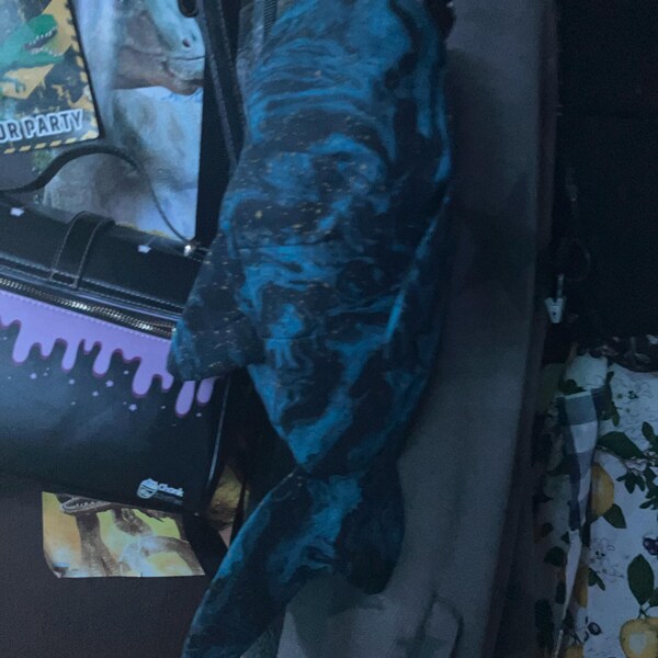 Handmade Cosmic Blue Shark Crossbody Bag: Ocean Lover Purse - Etsy