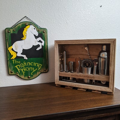 Prancing Pony Wood Tavern Sign LOTR - Etsy