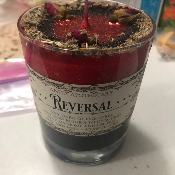 Reversal ~ Hoodoo Reverse Candle, Witches Spell Candle, Spell Candle ...