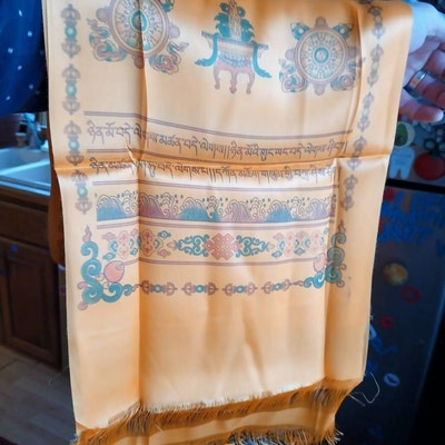 Tibetan Khata , Tibetan Khata Ceremonial Scarf - Etsy