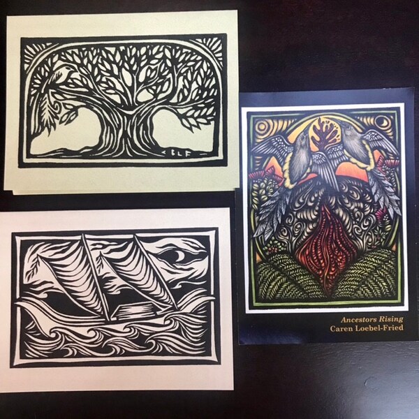 6 Card Set Apapane, Native Hawaiian Forest Bird Note Cards - Etsy