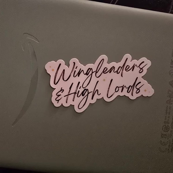 Wingleaders & High Lords Sticker, Bookish Sticker, Fourth Wing, Iron ...