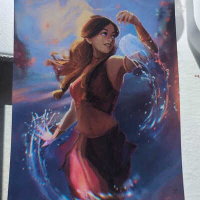 Katara Avatar the Last Airbender Art Print, ATLA Katara in Ember Island ...