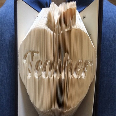 Book Folding Pattern Teacher Apple 233 Folds Measure, Mark & Fold ...