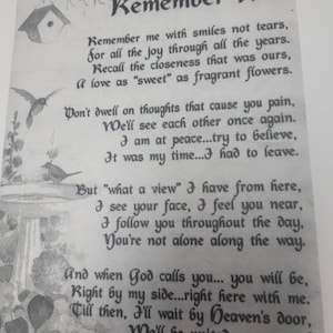 Shattered Sympathy Poem Bereavement Poem Memory Poem - Etsy UK