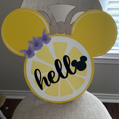 Mickey Head Wood Shape, Mickey Mouse Head Wooden Laser Cut Out Shape ...