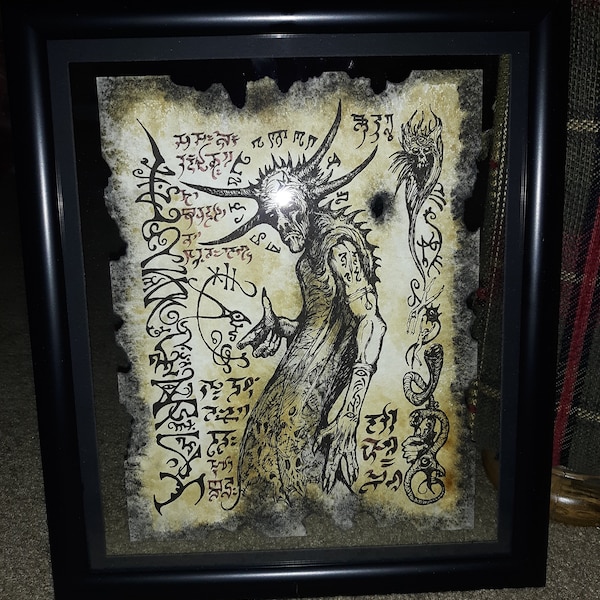 ELDRITCH DEVIL Cthulhu Larp Necronomicon Scrolls Dark Occult Witchcraft ...