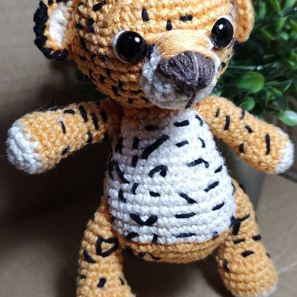 Amigurumi Leopard PDF Crochet Pattern, Safari Amigurumi Animal Pattern ...