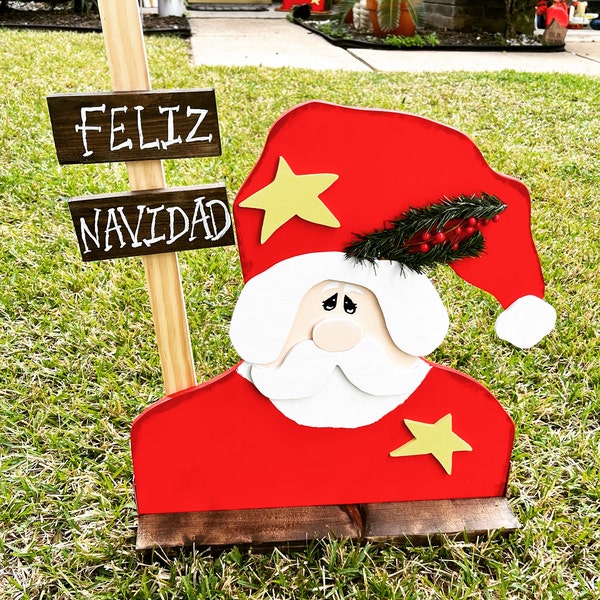 E-PATTERN Christmas Blessings Large Santa Sitter Wood Craft DIY Pattern ...
