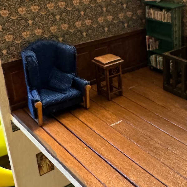Dollshouse Miniature (1/48) Wing Chair KIT. (not Easy) - Etsy