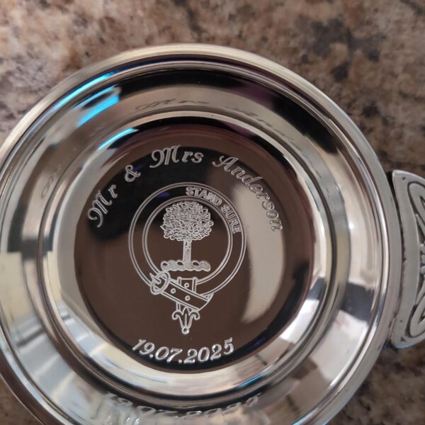 Family Crest Gift Custom Engraved Gift Family Crest Tankard Customised ...