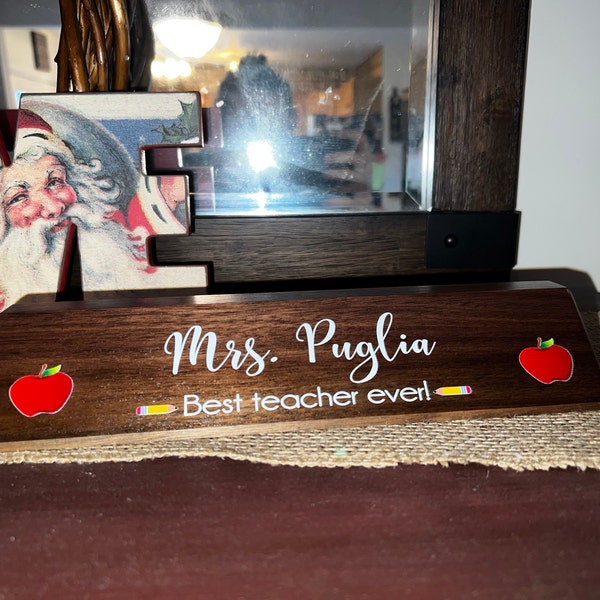 Personalized Teacher Gifts, Desk Name Plate, Teacher Name Sign ...