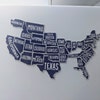 USA Decal - Sticker Travel Map for Rv's and Campers - Etsy