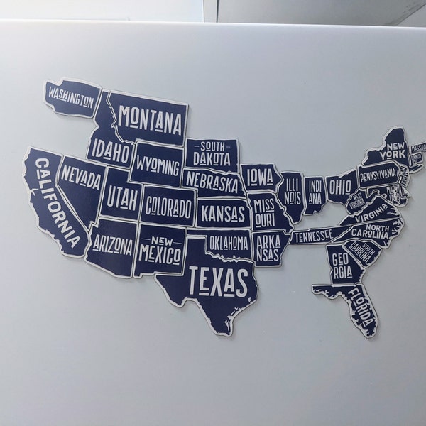 USA Decal - Sticker Travel Map for Rv's and Campers - Etsy