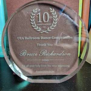 Personalised Glass Employee Award, Retirement Appreciation, for Manager ...