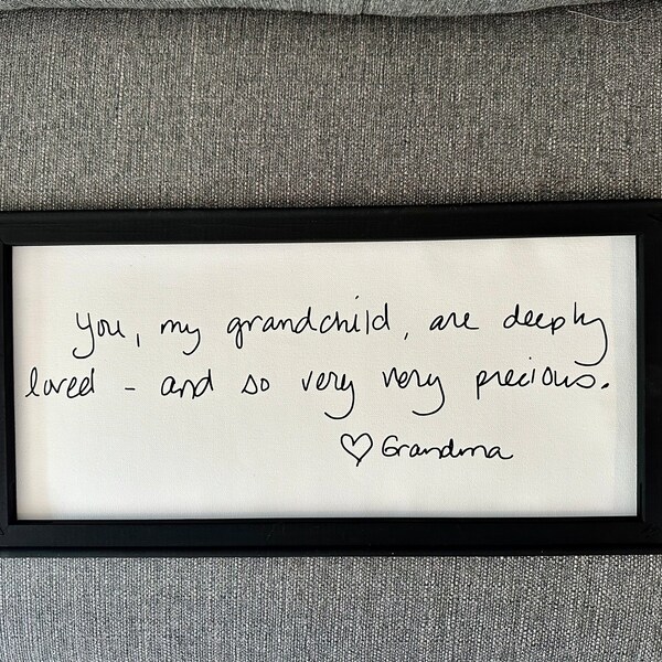 Custom Handwriting Sign | Canvas - Etsy