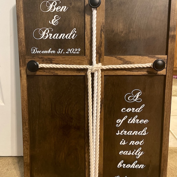 Trinity Braid - Cord of Three Strands Unity Ceremony Wedding Decor ...