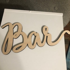 Custom Script Word, Personalized Wood Sign, Wooden Name, Rustic Cursive ...