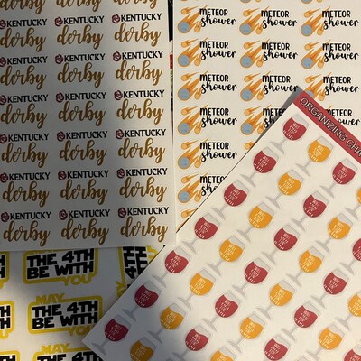 School Activity Planner Stickers, Functional Planner Stickers, Icon ...