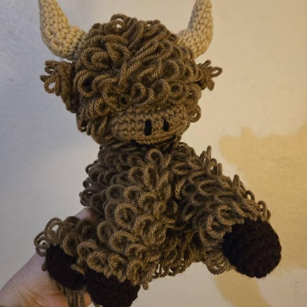 Handmade Crocheted Highland Cow Hairy Coo Yak Amigurumi Plushie - Etsy