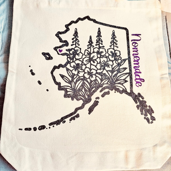 Alaska State Outline Grizzly Bear and Salmon Digital Image Laser ...