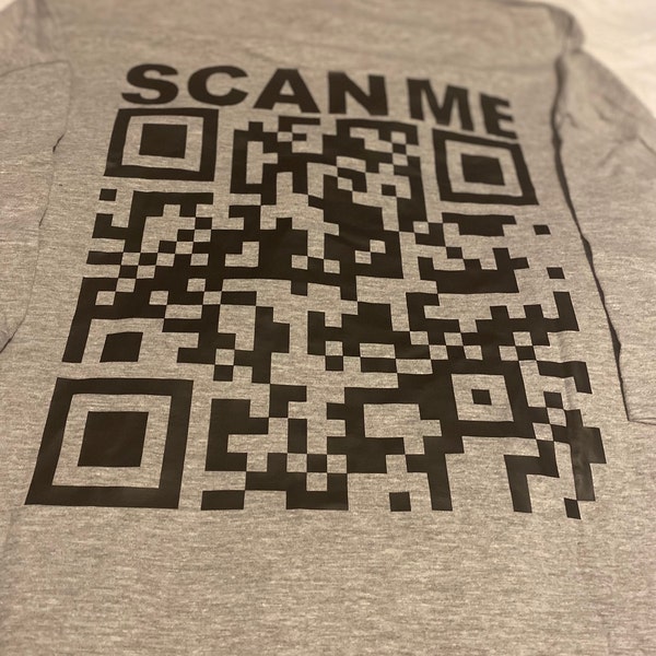 Custom QR Code Shirt, Custom Business Logo & QR Shirts Personalized ...