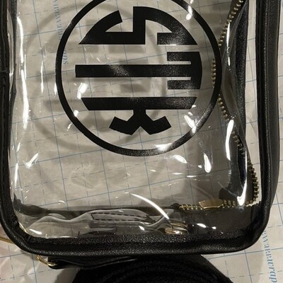 Stadium Bag, Clear Purse, Transparent Bag, Crossbody Purse, Monogram ...