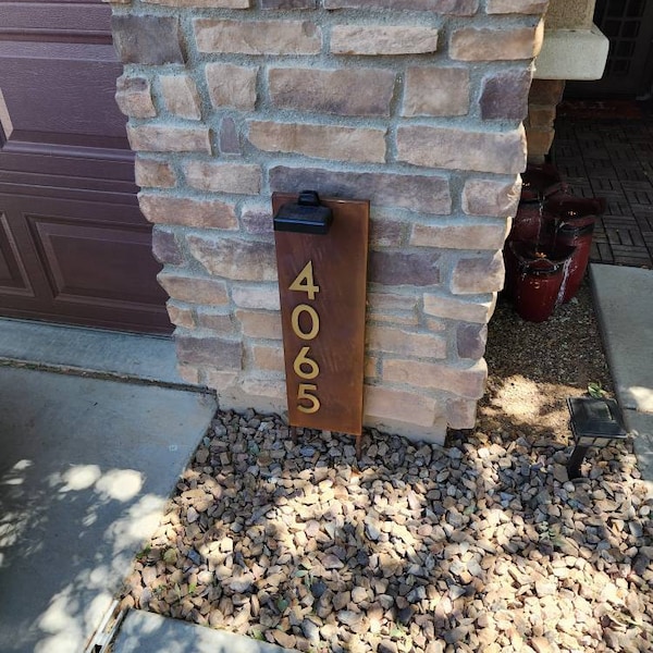Oak Knoll Yard Sign, 4h Numbers, Vertical, Sign on Stakes, Address ...