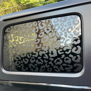 Leopard Cheetah Print Rear Window Decals Fit Jeep Wrangler Unlimited ...