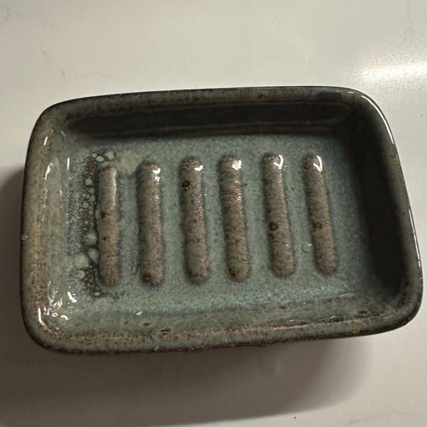 Handmade Ceramic Soap Dish: Raised Center Soap Holder - Etsy