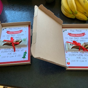 Personalised Poem Christmas Gift Treat Box Hug in a Box, Hamper Sweet ...