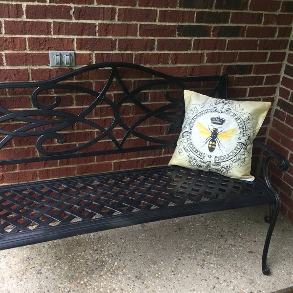 Queen Bee Pillow Case|floral Bee Pillow Cover|decorative Cushion Case ...