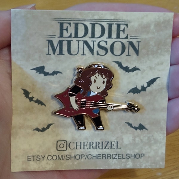 Eddie Munson Enamel Pin - Etsy