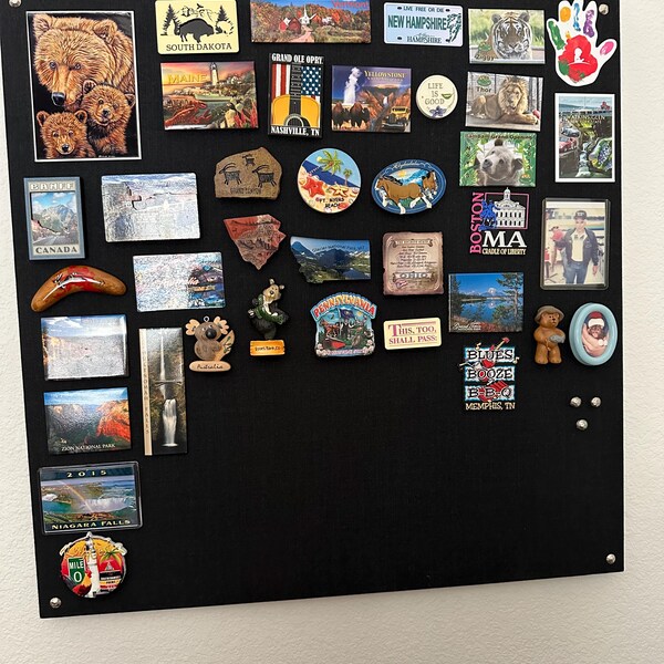 Travel Magnet Display Board Souvenir Magnet Display Board Modern ...