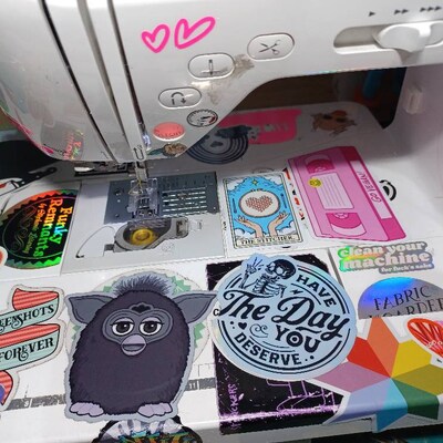 Funny Crafter the Seamstress Vinyl Sticker, Sewing Gift, Sew Life Tarot ...