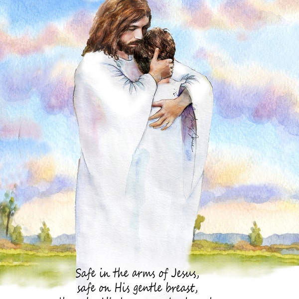 Christ's Embrace- Jesus Hugging Man/woman/child/baby/twins, Custom ...