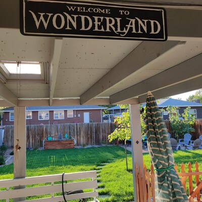 Welcome to Wonderland Aluminum Sign Alice in Wonderland Decor Gift ...
