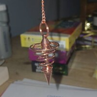 Silver Metal Spiral Vortex Divination Pendulum Dowser - Etsy UK