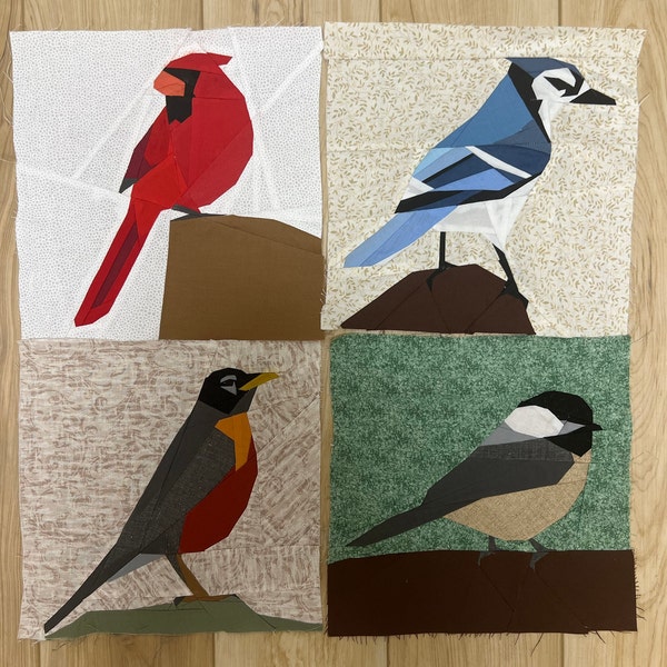 Blue Jay, American Robin, Chickadee, Cardinal Fpp----backyard Birds Series--midwest Region ...