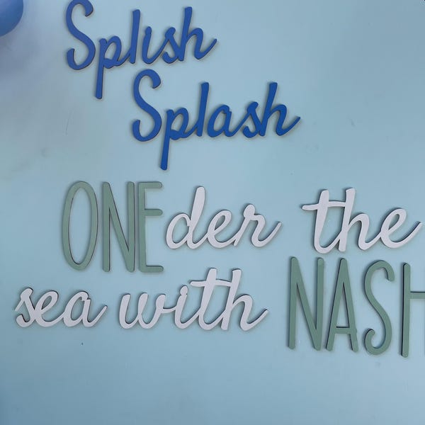 Birthday Backdrop Name Sign, Name Sign for First Birthday Party, Wood ...